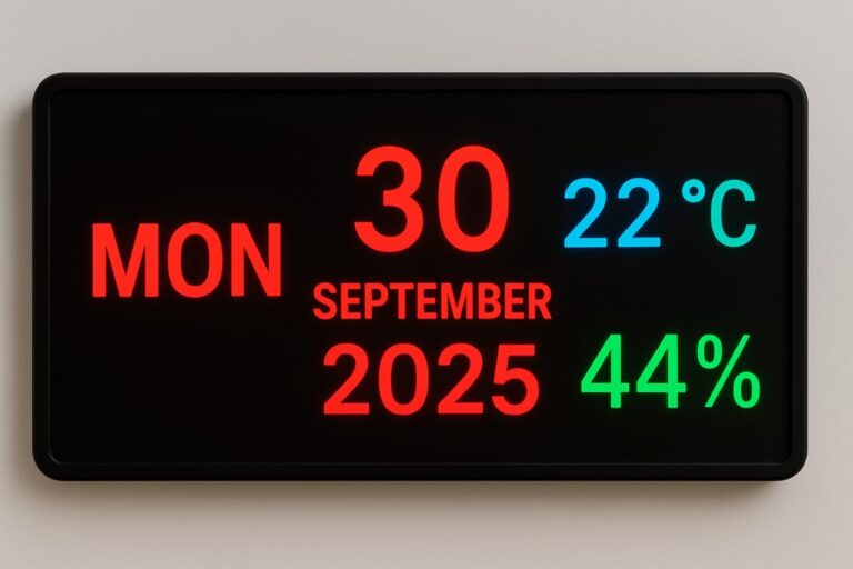 Digital Clock with temperature and humidity Price pakistan - City ...